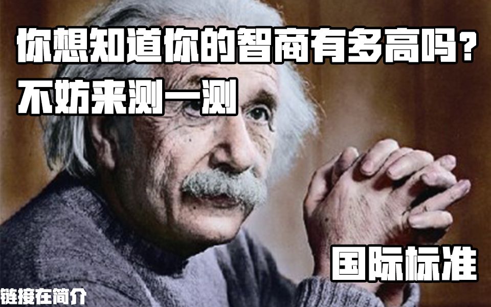 国际标准智商测试?难不倒我们!
