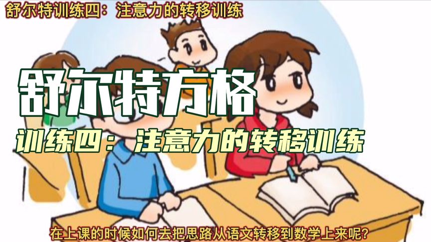 舒尔特方格训练四:注意力的转移训练