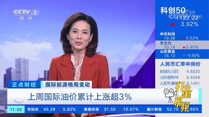 国际能源格局变动,上周国际油价累计上涨超3%|正点财经