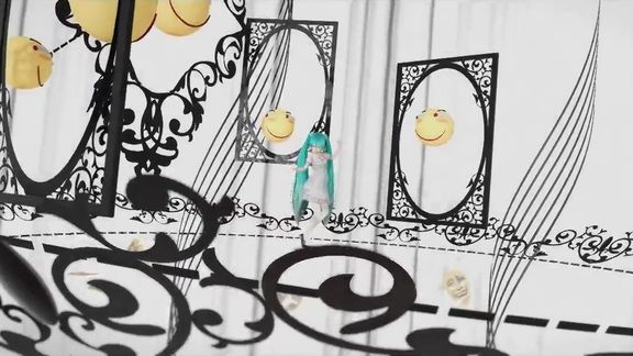 踢滑稽在末Miku(和小滑稽美女)PSPR在线动画弱音