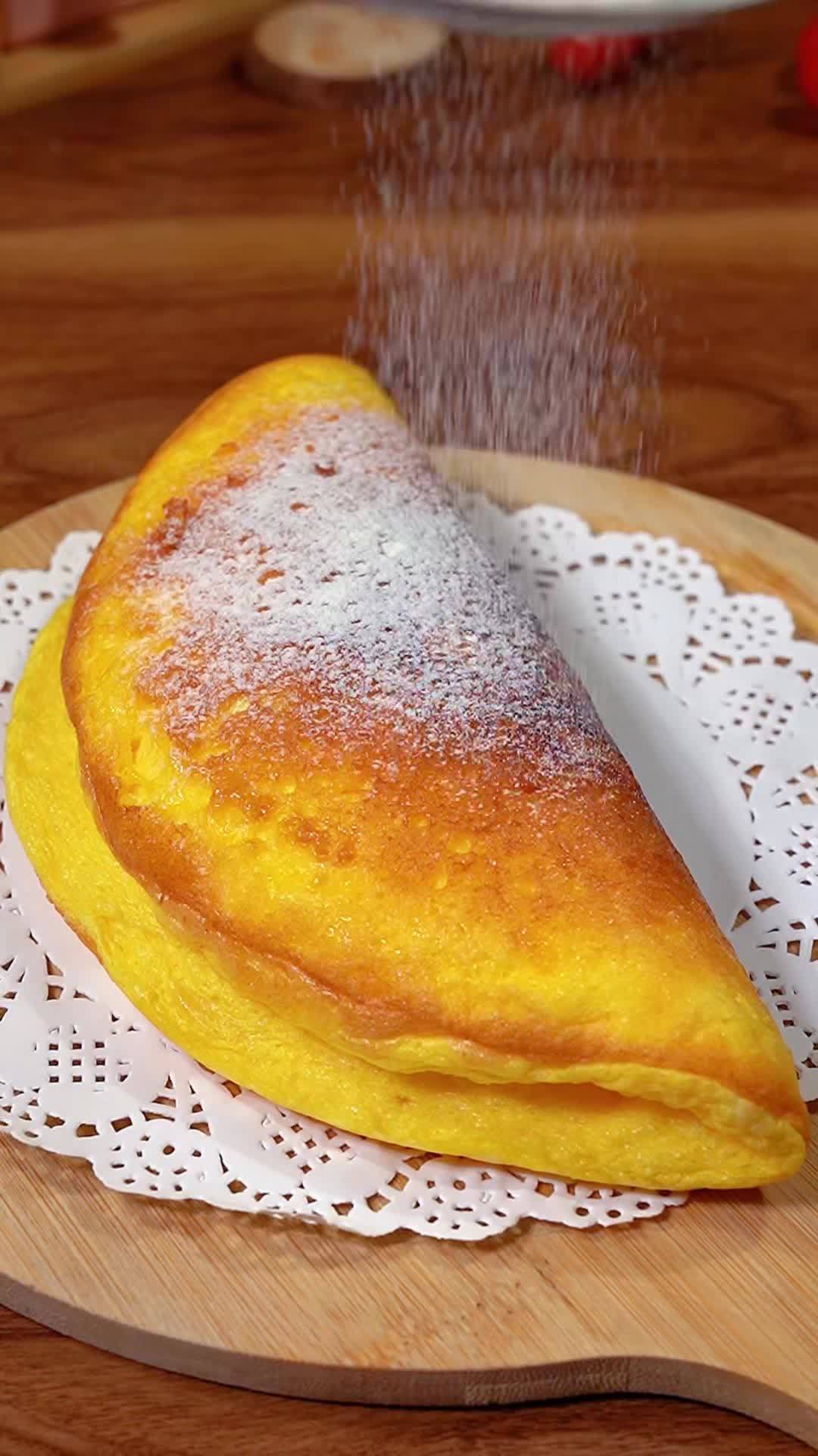 ...怎么办?一个平底锅搞定空气舒芙蕾,简单好吃还拉丝~#好吃到爆的美食