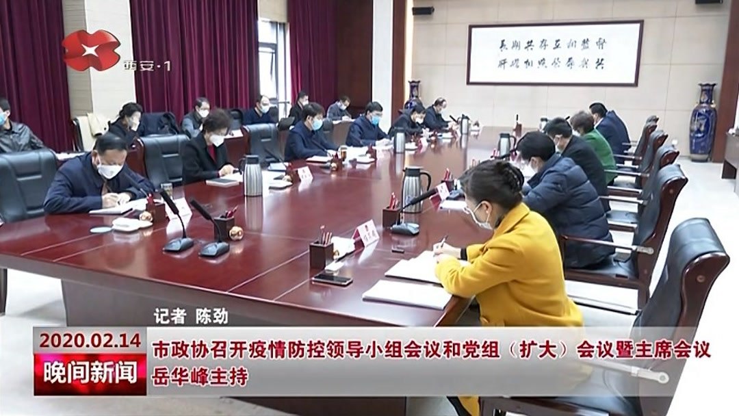 市政协召开疫情防控领导小组会议和党组(扩大)会议暨主席会议