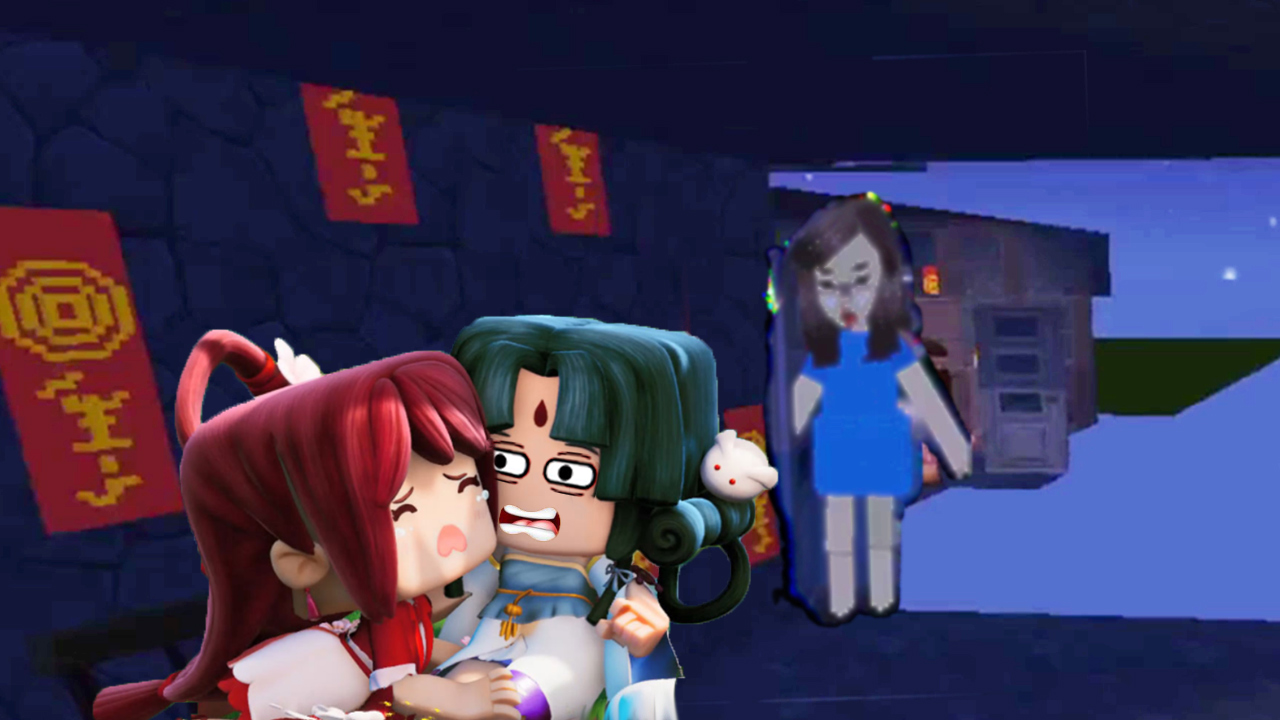 迷你世界国际服 港诡实录2,佳慧疯狂敲门小妮妮被吓哭