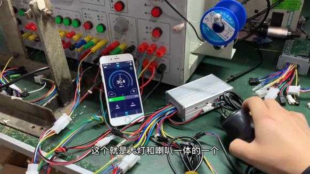 电动车控制器测试,外国客户做整车套件,用来改装或整车生产