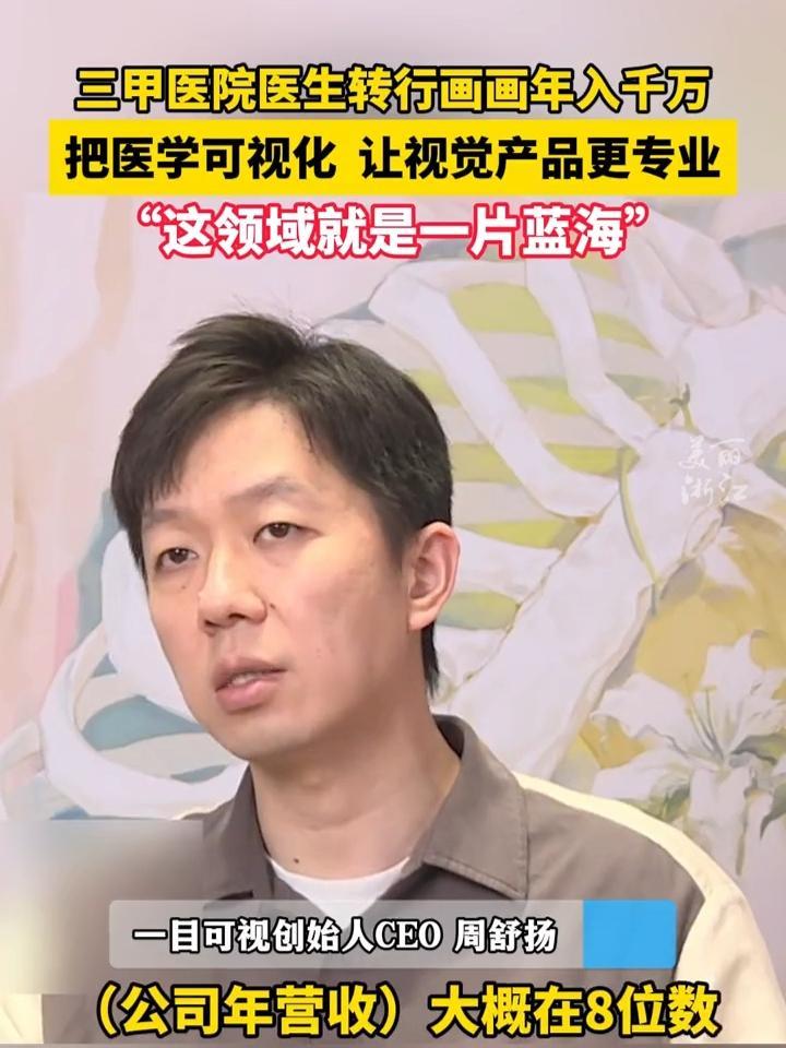 三甲医院医生转行画画……网友:学医的人里最会画画的,画画圈里最懂...