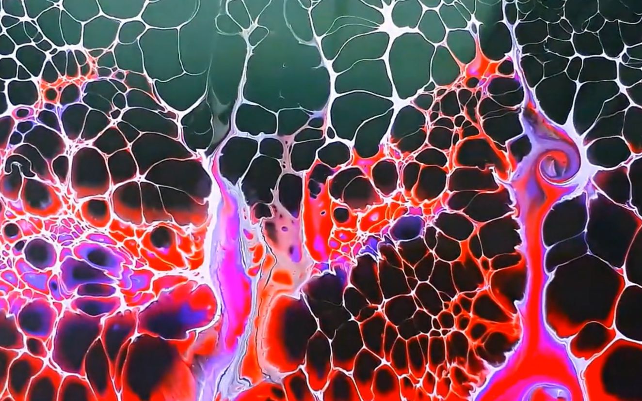 兰滋艺术流体画创作之刮刀的运用A009