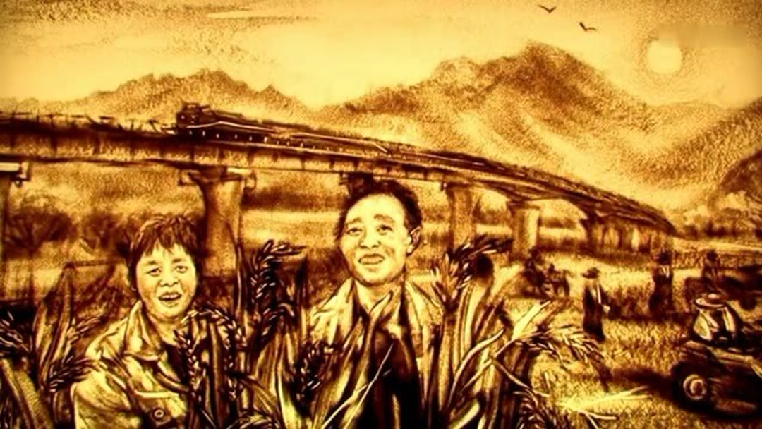 《厉害了, 我的国》沙画版宣传片 再现电影经典场景_超清