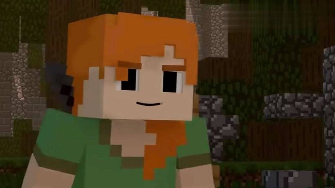 我的世界战斗动画:MC世界亚历克斯对林娜地雷对战