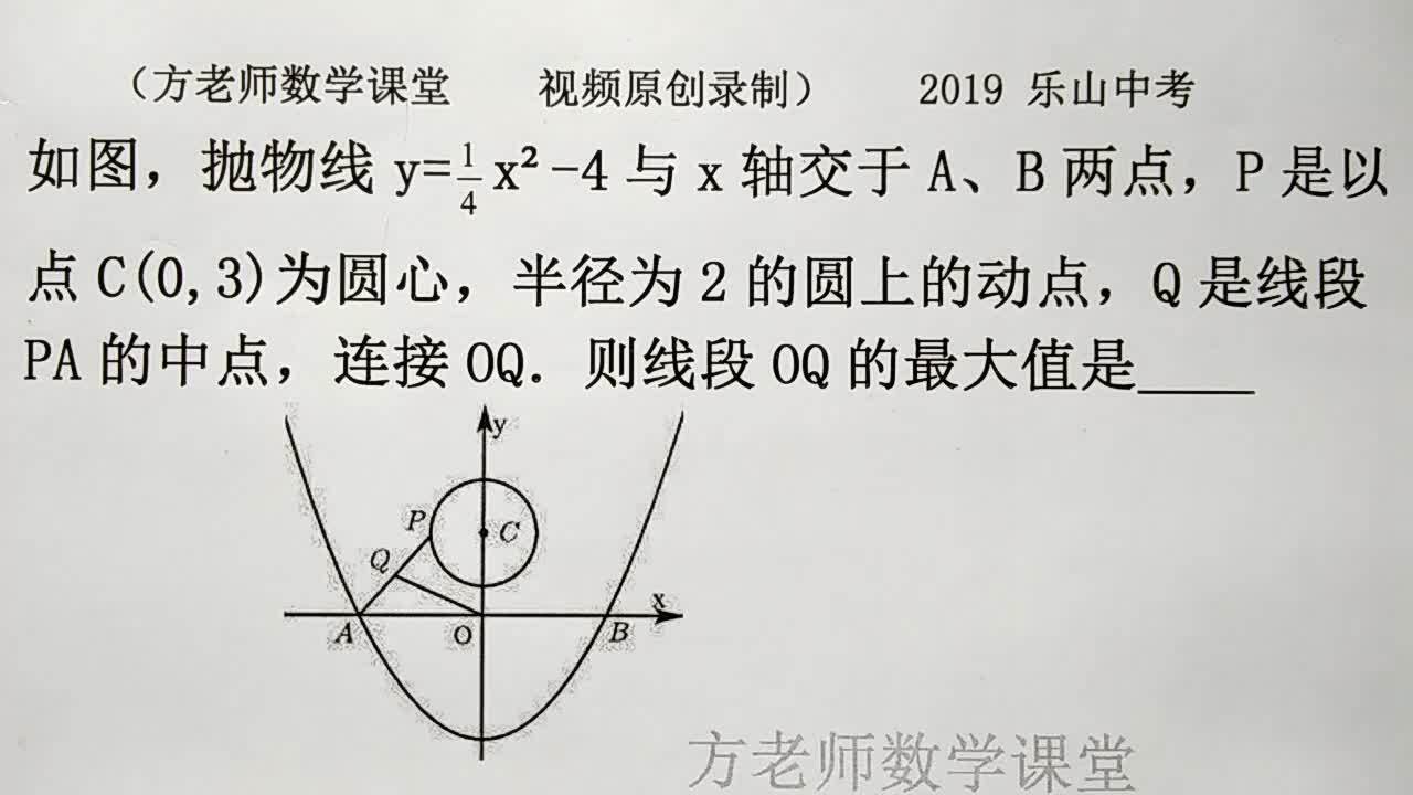 怎么求OQ的最大值?二次函数动点.........