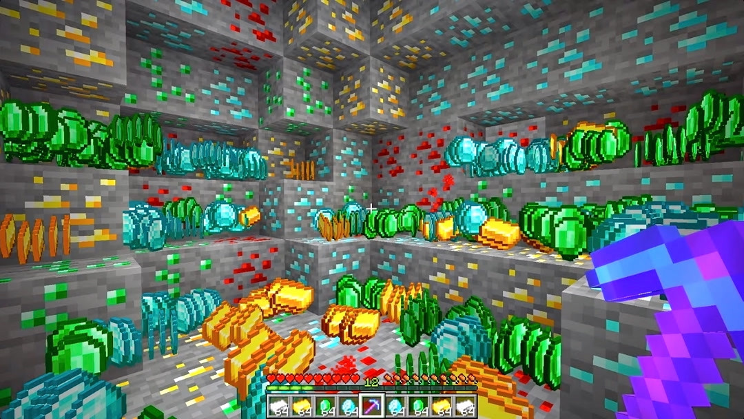 游游解说我的世界:一个钻石矿挖出999个钻石?