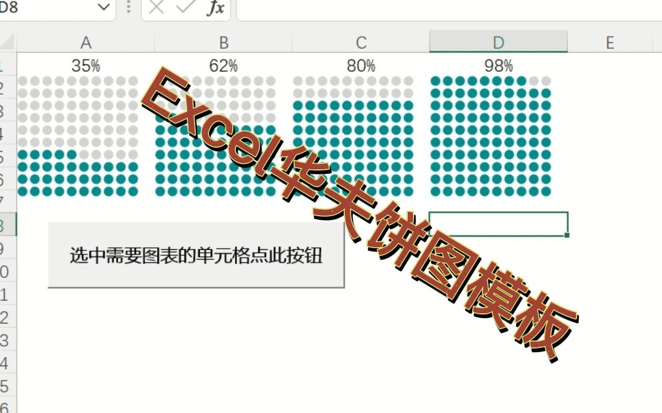 Excel 华夫饼图模板