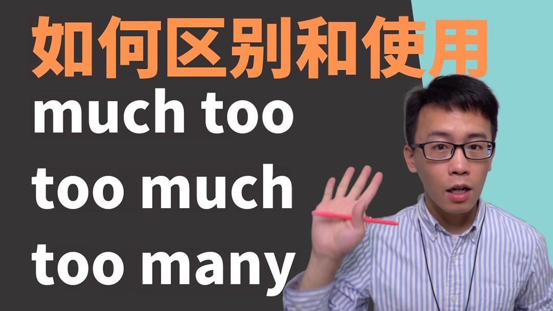 too much, much too 和 too many区别