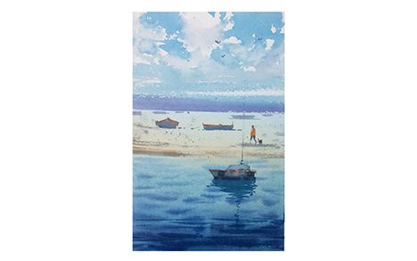 20【水彩】手绘水彩画教程 手绘水彩画风景~