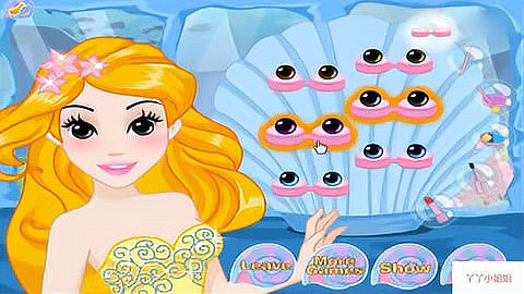 芭比公主之美人鱼 美人鱼水下购物动画片中文版