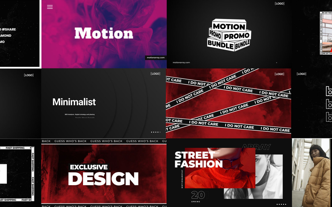 AE模板-印刷动力学海报视频模板