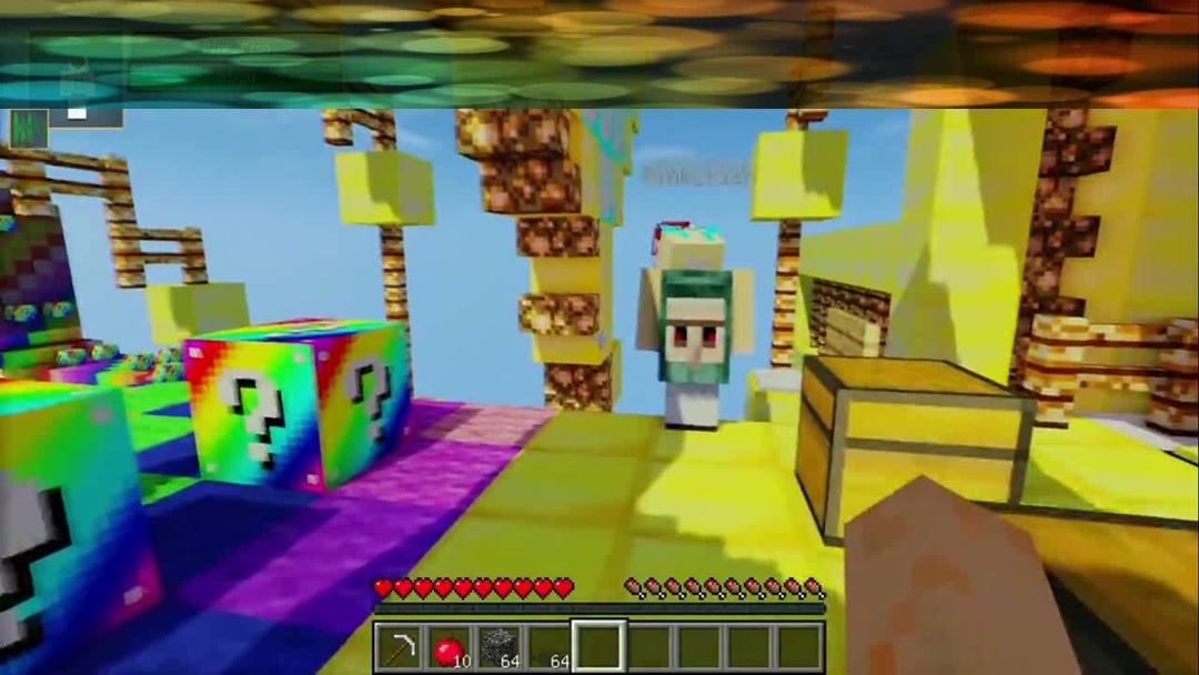 我的世界 籽岷的1710双人模组小游戏 彩虹幸运方块大冒险