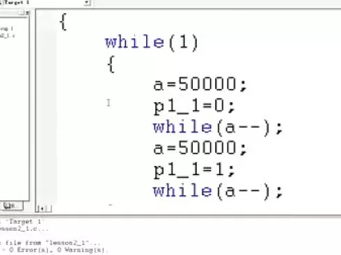 51单片机C语言教程视频教程lesson2lesson2-2
