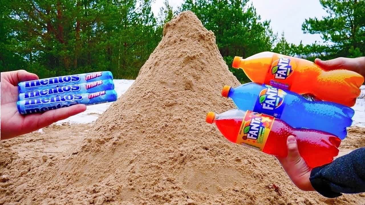 科学实验,超级火山喷发,效果非常刺激,你想不想看看呢?