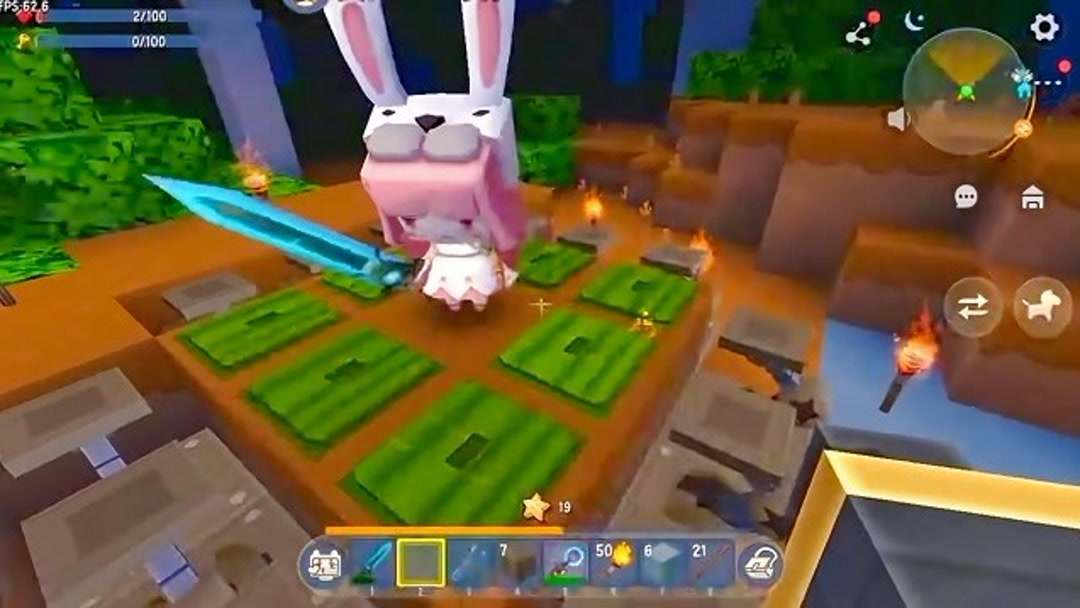 迷你世界带妹生存27:半仙制造捕龙器,略施小计先拿兔美美练练手