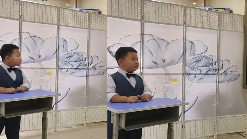 5岁小男孩挑战5位数闪算,几秒钟瞬间算出正确答案:太厉害了