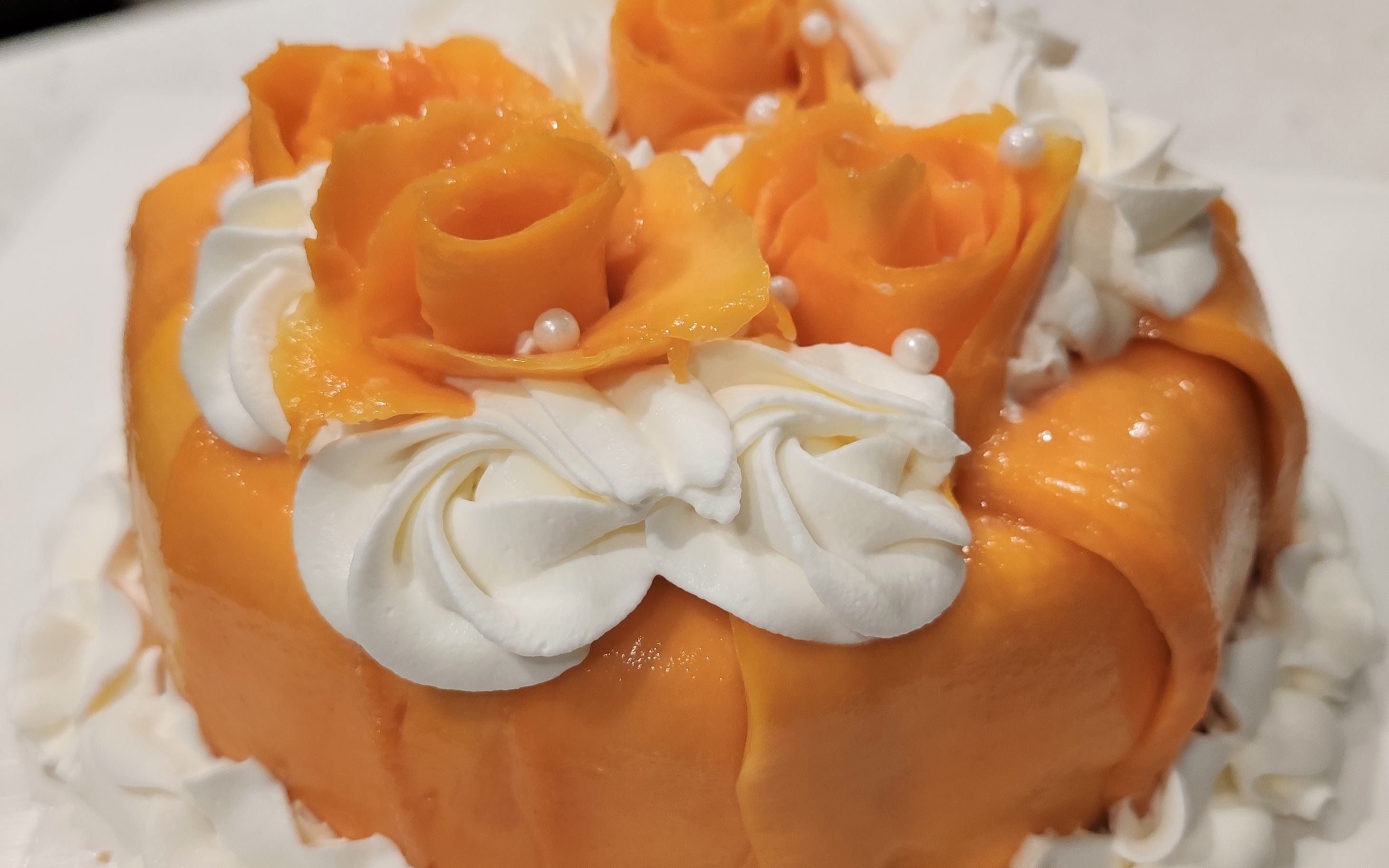 【芒果蛋糕】芒果控一定不能错过的一款夏日甜品!