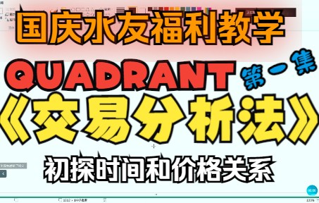 2022.10.3 国庆福利教学《Quadrant交易分析法》-初探时间和价格的...