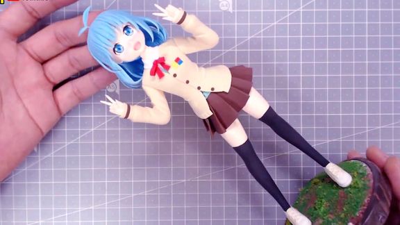 跟着大佬用纸黏土做一个可爱动漫妹子的手办吧!过程详细值得一看