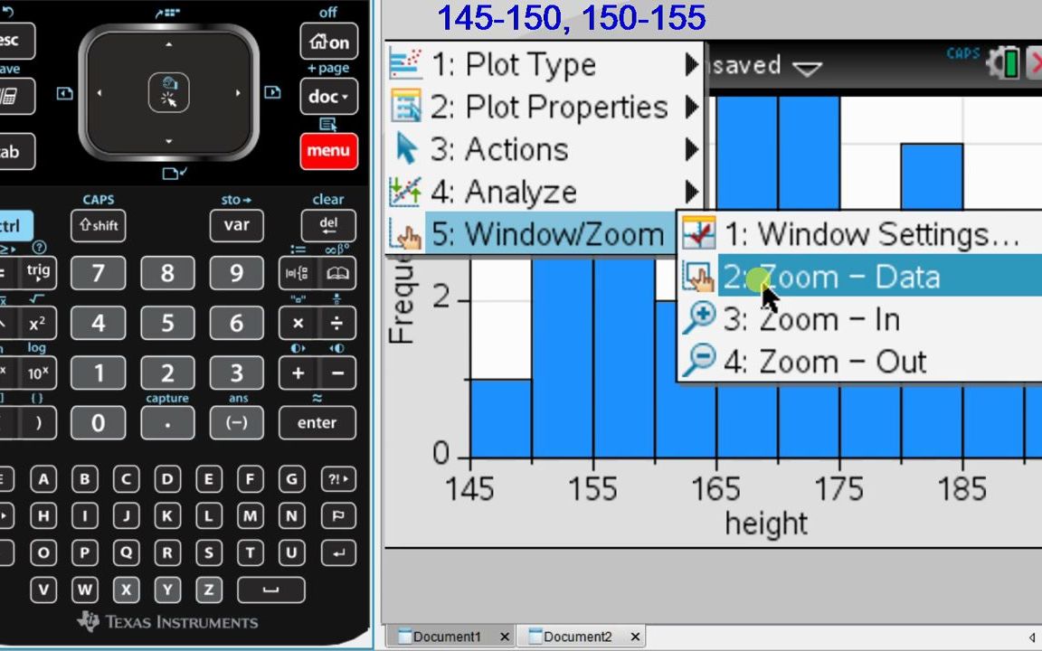YouTube 搬运 图形计算器使用 TI-nspire Creating a Histogram
