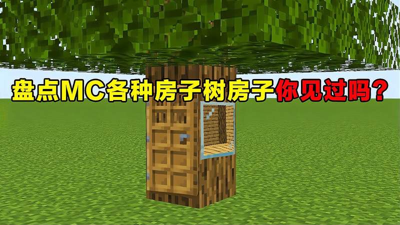 我的世界:盘点MC各种的房子,箱子房子和树房子你见过吗?