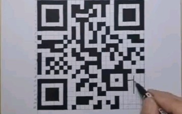 民间牛人手绘二维码表白“我爱你”,厉害了我的哥