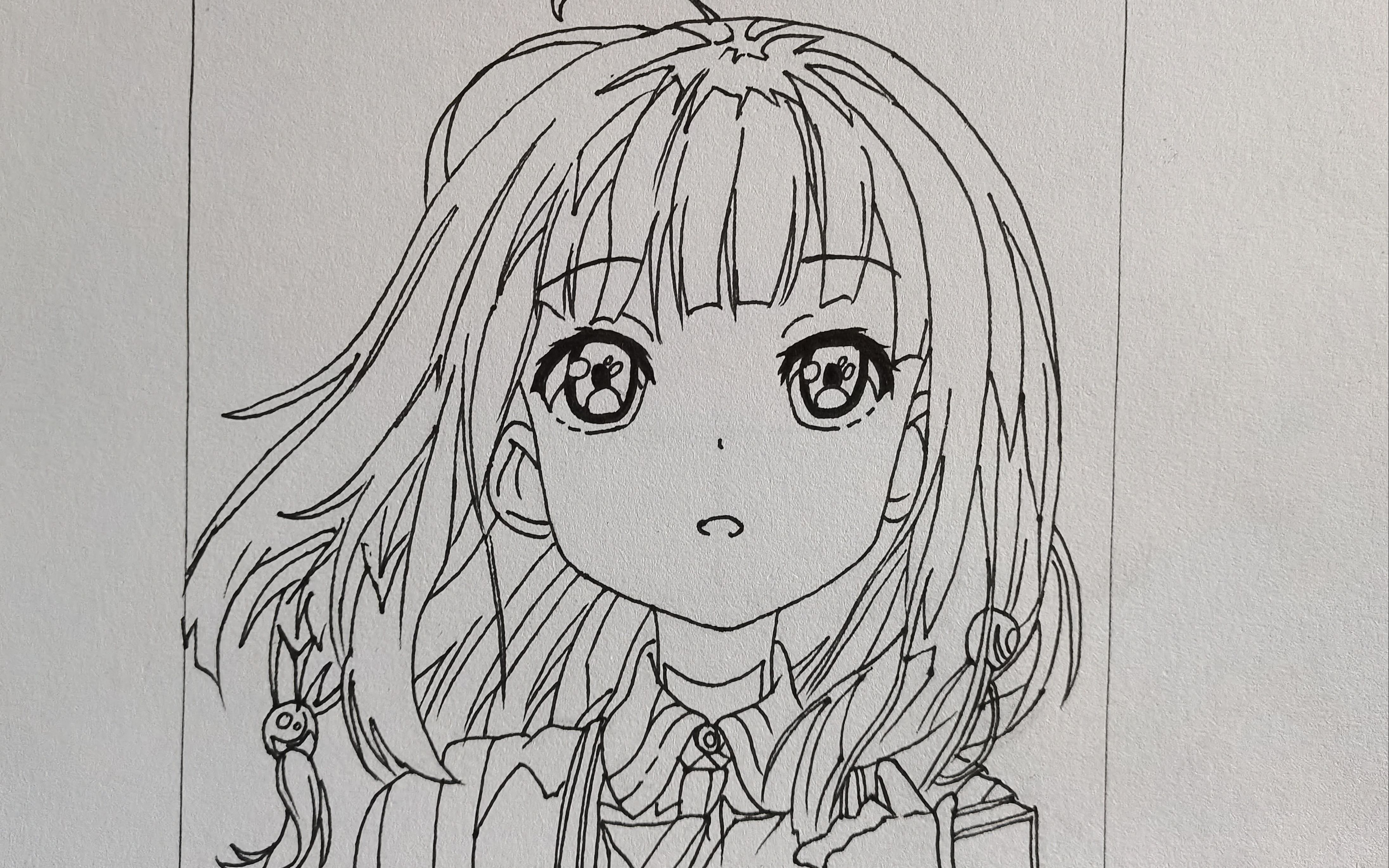 小萝莉正脸这样画也太简单了吧!教程适合新手,一起来画画吧