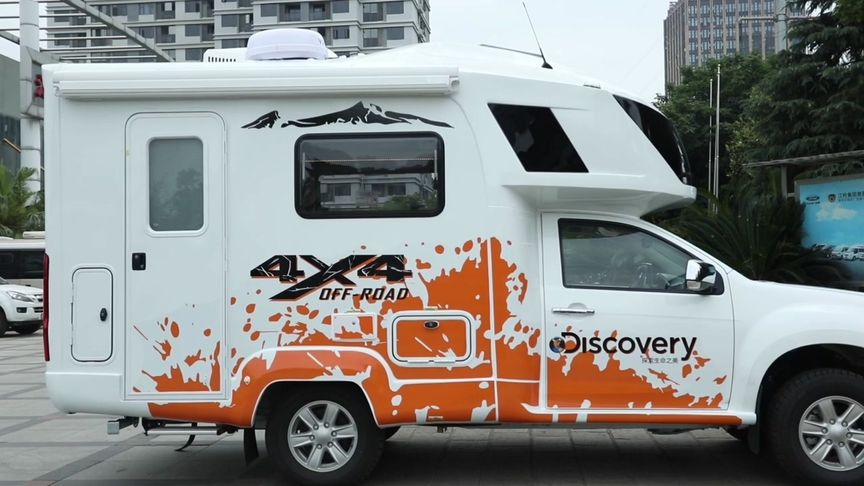 D-MAX 四驱皮卡改的房车,可以进沙漠的越野房车