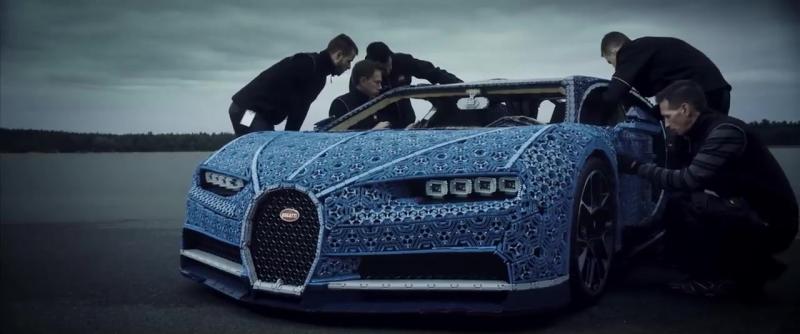 有本事你们再抄袭!乐高1:1布加迪-Chiron模型,可以用人驾驶