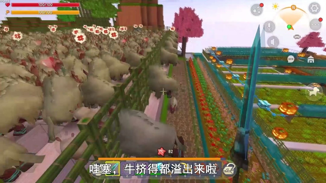 迷你世界极限联机105:牛肉汉堡能提高近战伤害,我一次出了3