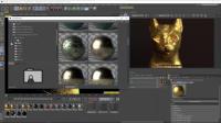 260组C4D Redshift 4K材质预设PBR金属钢铁黄铜金银铝铂铬材质球