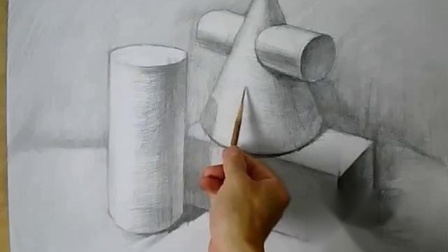 11.5 如何画三个几何体的组合第五节