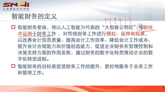 智能财务FAI课程:十四五定调财务数字化,财务智能化的定义是?