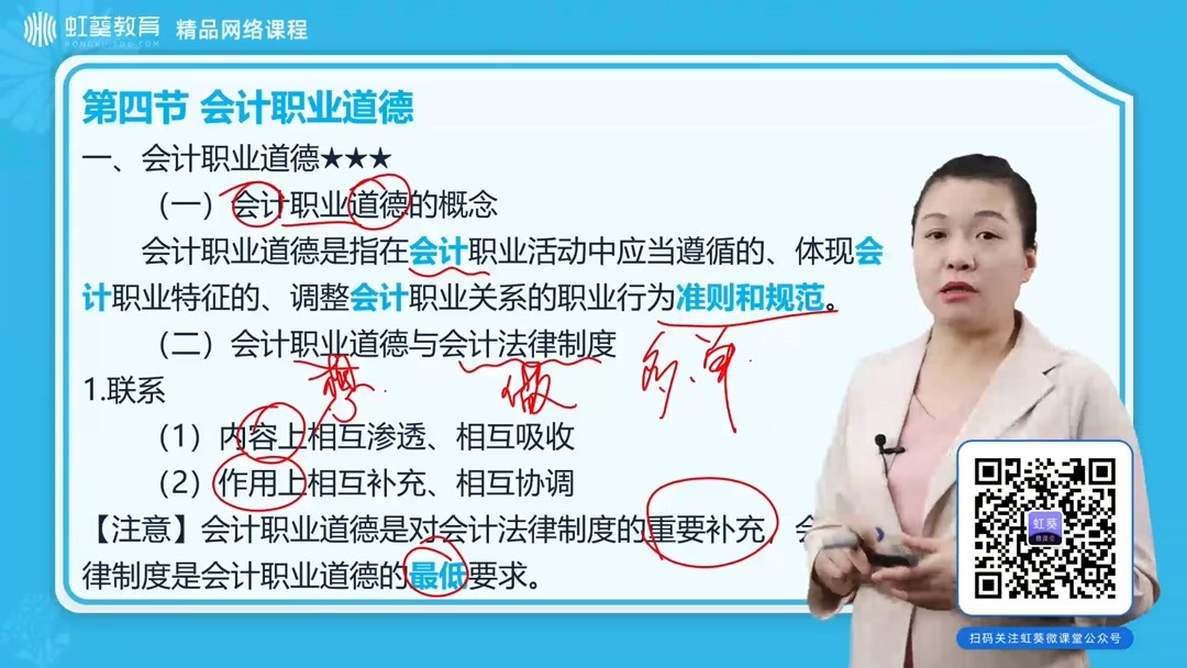 24会计职业道德 - 经济法基础网课 - 初级会计职称考试
