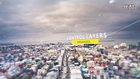 AE模板片头模板4619-三维空间图片文字片头开场