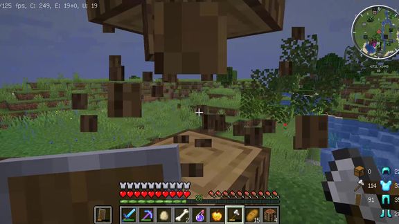 我的世界1.14.4生存61:我需要大量木头来装修房子