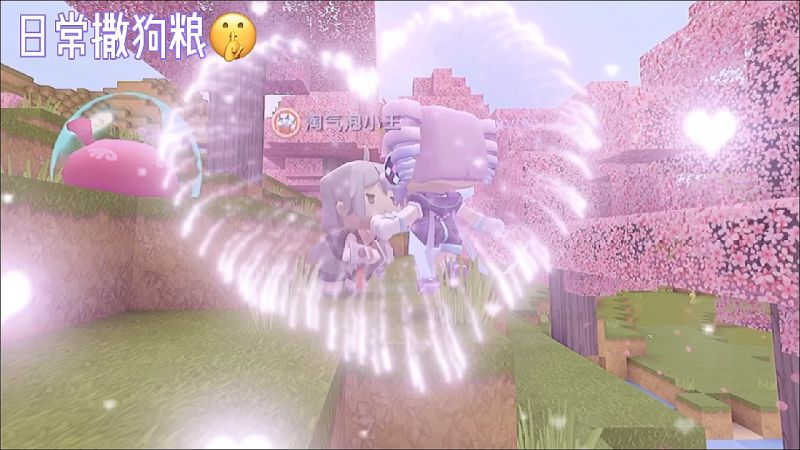 迷你世界:撒狗粮乘2(与皮肤无关)