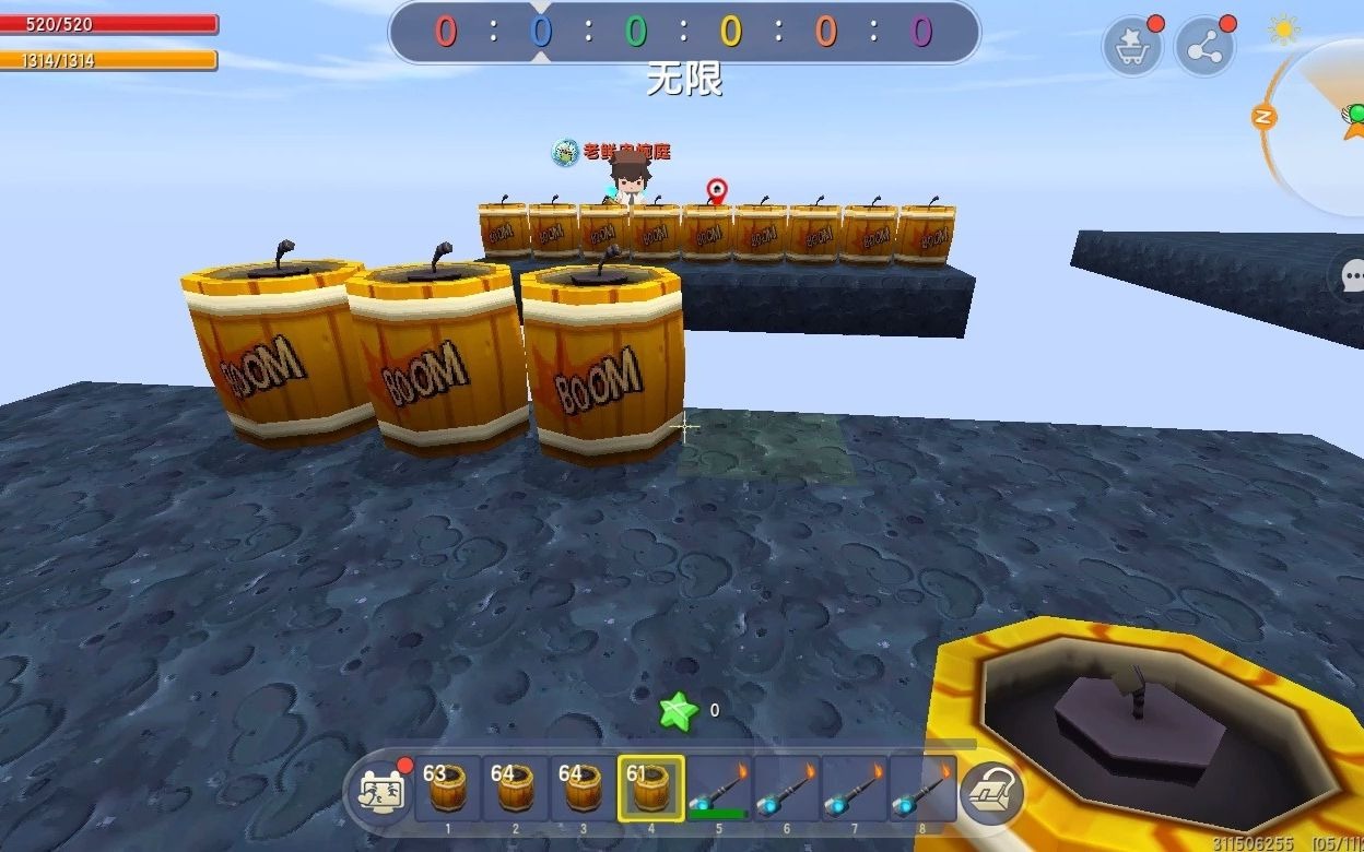 迷你世界:超级好玩的炸弹堡垒轰炸模式!