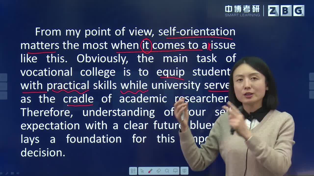 议论文观点对比型(主体段)