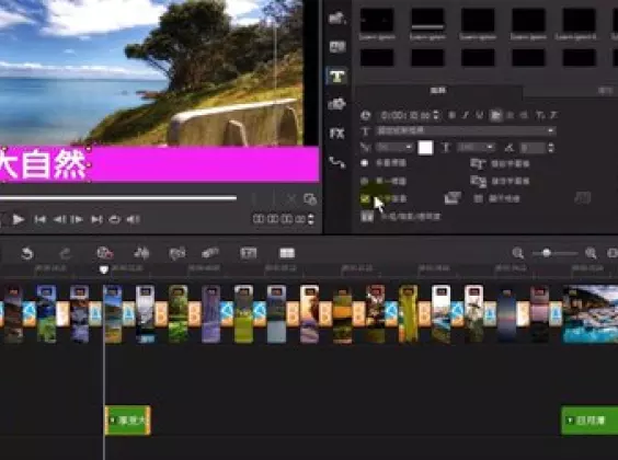 会声会影X9视频教程07文字阴影与背景 【玩养】
