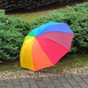 七彩虹雨伞 