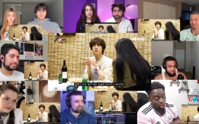 【防弹少年团/金硕珍】《虽然没准备什么菜》综艺开黑多人反应...