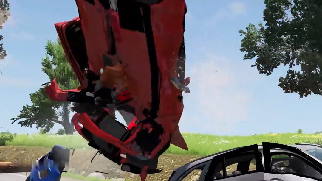 汽车模拟器:汽车VS树桩结果如何?