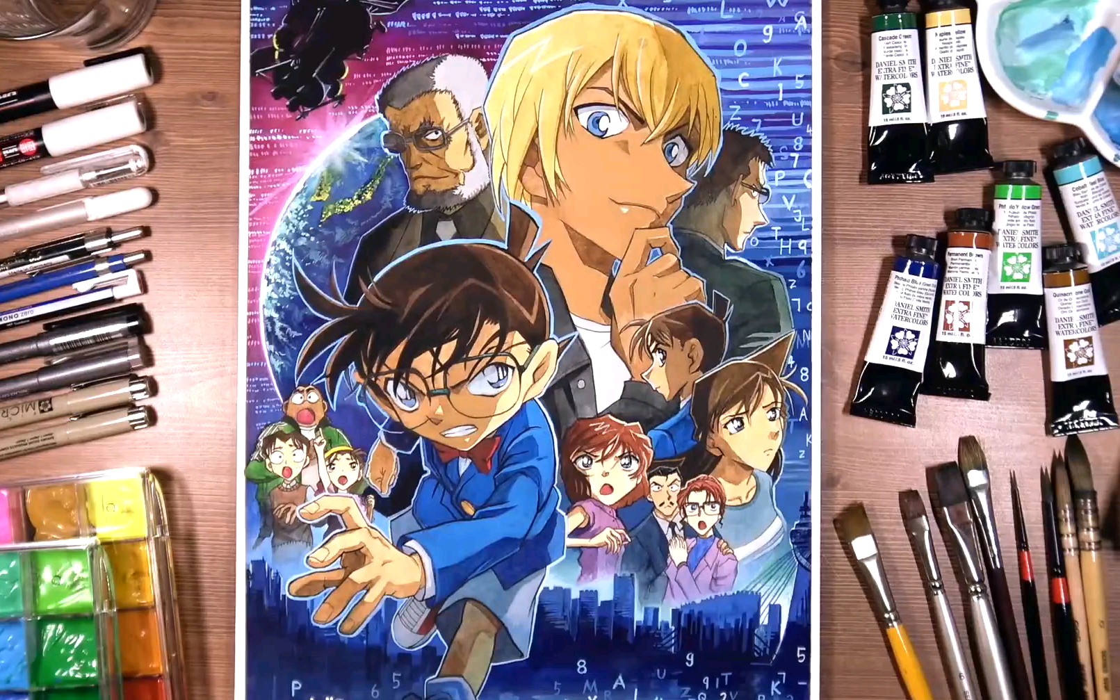 【手绘】不到最后不许说卧槽7 韩国小哥哥手绘名侦探柯南