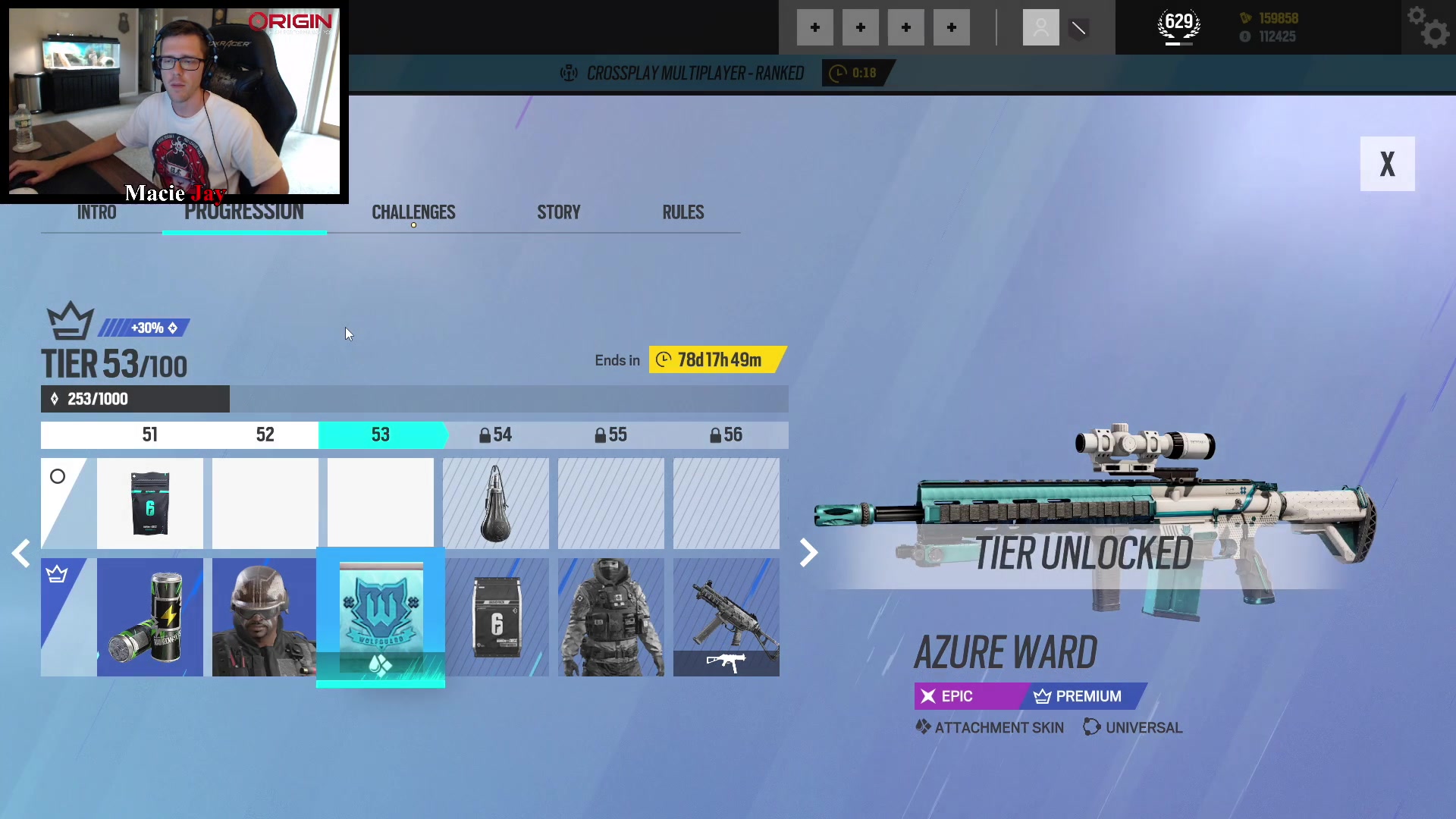 【Macie Jay】-彩虹六号2022.6.18直播录像