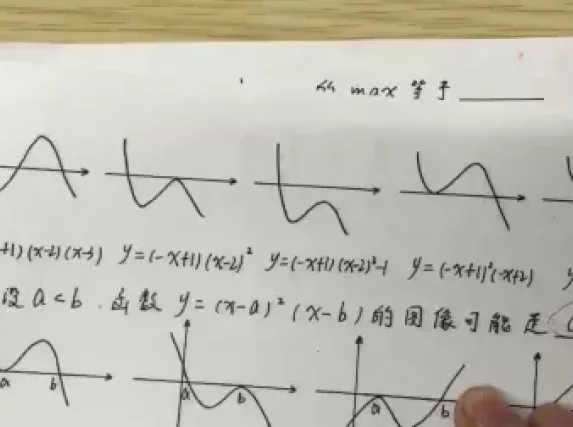 ...高考数学选择题(秒杀法,解题方法,压轴题-穿针引线法解一元三次函数...